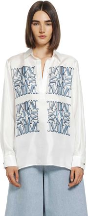 Max Mara Printed Silk Shirt