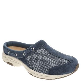 Easy Spirit Travelport Chaussures &agrave; enfiler pour femme, Bleu marine/blanc/denim-carreaux, 6.5 Narrow