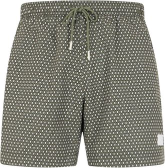 HUGO BOSS Homme, Maillots de bain, Vert, Taille: XL Micro-print Swim Shorts