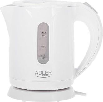 Adler Europe ADLER-Kunststoffkessel 0,8 l, 360&deg;-Drehsockel, 850 W Leistung, grau