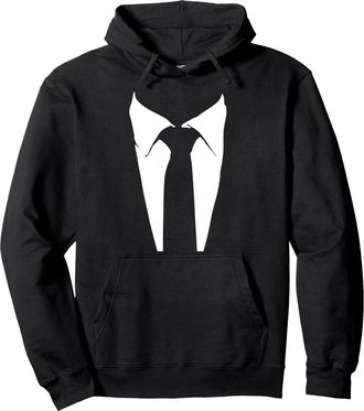 Tstars Bedruckter Anzug & Krawatte Smoking Pullover Hoodie