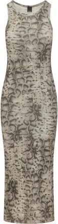 Pinko Pinko, Femme, Robes, Multicolore, Taille: 40 FR Robe Midi Imprim&eacute; Animal