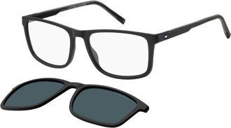 Tommy Hilfiger Monture optique TH 2281/C 08A(C3) avec clip solaire - Homme - Accessoires - Gris - Taille: 55 MM