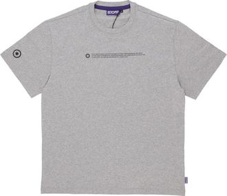 Octopus Outline Logo Tee Hellgrau - - Tops - Herren - Grau - XL