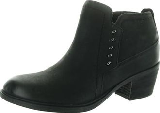 Clarks Femme Neva Lo Bottine Chukka, Cuir Noir, 39 EU