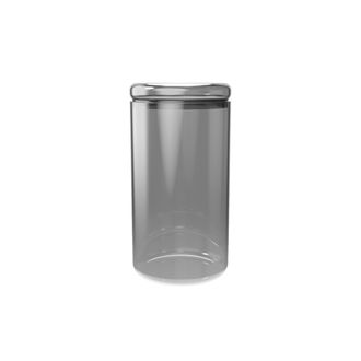 Nuts Vorratsglas Vorratsgl&auml;ser, Vorratsdose, recyceltes Borosilikatglas, Aufbewahrungsglas, recyceltes Borosilikatglas (smoke, 850ml)