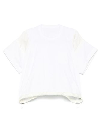 sacai t-shirt &agrave; empi&egrave;cements - Blanc