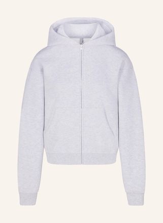 SKIMS Skims Lounge-Sweatjacke Cotton-Fleece grau