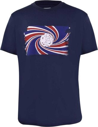 Pretty Green T-Shirt f&uuml;r Herren, Logo (Marine)