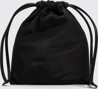 Twinset Mini-Beuteltasche aus Satin mit Kristallen und Kordelzug