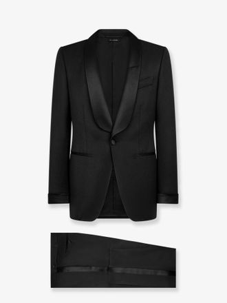 Tom Ford Stretch virgin wool tuxedo with satin profiles - TOM FORD - gender_Man