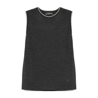 Lorena Antoniazzi Sternen-Patch Tank Top - - Tops - Damen - Grau - 2XS
