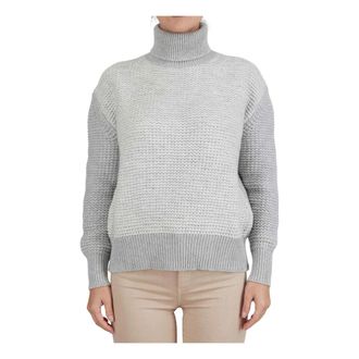 Kiton Strukturierter Kaschmir-Rollkragenpullover - - Knitwear - Damen - Grau - S