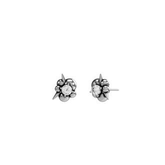 John Richmond Femme, Accessoires, Gris, Taille: ONE Size Boucles doreilles avec des sph&egrave;res pointues et des diamants