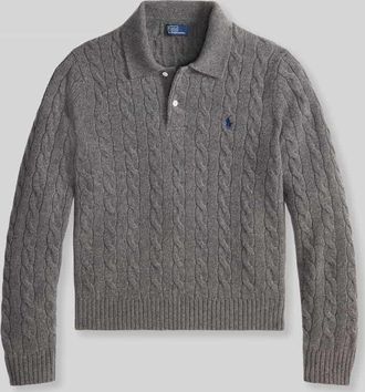 Polo Ralph Lauren Regular Fit Poloshirt aus Woll-Mix mit Kaschmir-Anteil