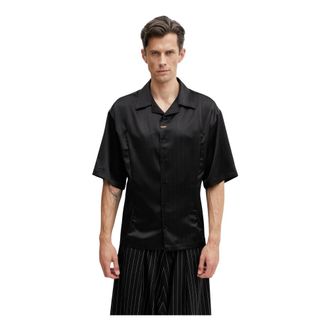 Martine Rose Chemise &agrave; Manches Courtes Ray&eacute;e - Homme - Chemises - Noir - Taille: L