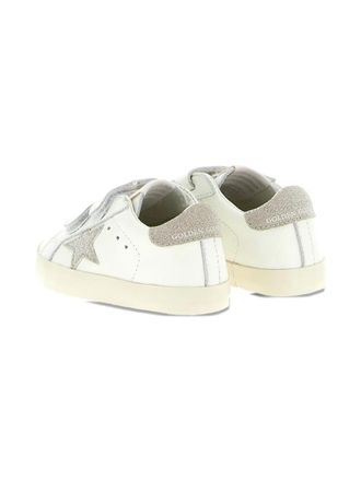 Golden Goose Kids Old School Glitter-Heel Leather Sneakers Ss26 Ch