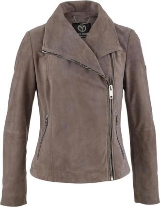 Carlo Colucci Femme, Vestes, Gris, Taille: 40 FR Leather Jacket