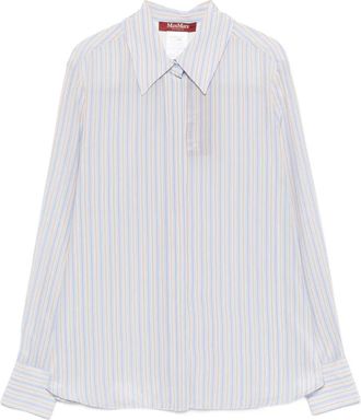 Max Mara Gestreiftes Hemd - Blau