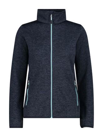 F.lli Campagnolo Damen Strickfleecejacke Strickjacke Fleece (44, Marine)