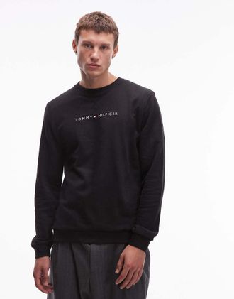Tommy Hilfiger Sweat à logo - Noir