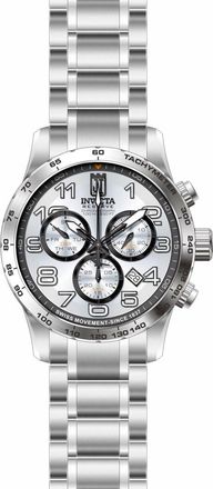 Invicta Jason Taylor 51259 Herrenuhr - Quarzwerk - Edelstahl mit silbernem Zifferblatt - 48 mm