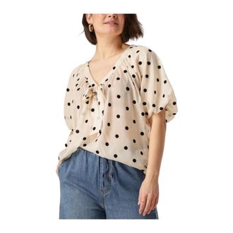 Lollys Laundry Damen, Blusen & Hemden, Beige, XSGr&ouml;&szlig;e