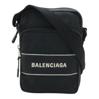 Balenciaga Sac bandouli&egrave;re en toile de nylon Pre-owned - Femme - Pre-owned - Noir - Taille: ONE Size