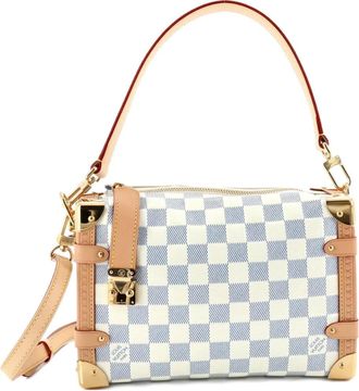 Louis Vuitton Side Trunk Handbag Damier Vernis MM satchel - Blau