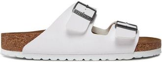 Birkenstock Pantoletten Arizona Birko-Flor 552681 Wei&szlig;