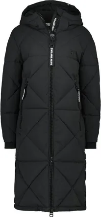 Alife And Kickin Winterjacke Damen EnyaAK A Figurnah geschnittener Wintermantel mit 2-Wege Reißverschluss