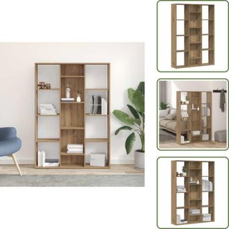 vidaXL Vidaxl - Raumteiler/B&uuml;cherregal Artisan-Eiche 100x24x140cm Holzwerkstoff - B&uuml;cherregal - B&uuml;cherregale - Raumteiler - Standregal