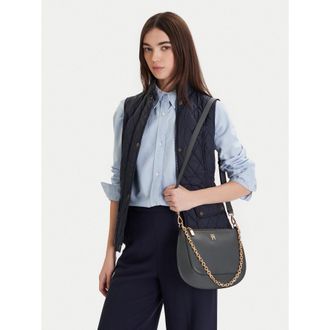 Tommy Hilfiger Handtasche Tommy Hilfiger Th Glam Conv Med Crossover AW0AW18143 Grau