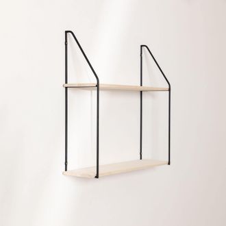 Sklum Wandregal aus Holz und Stahl, Arison - (mehr Farbe)