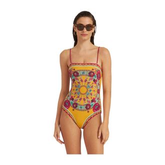 La DoubleJ Badeanzug mit eckigem Ausschnitt - - Swimwear - Damen - Gelb - XS