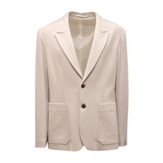 Paolo Pecora Baumwollmischjacke Made in Italy - - Jackets - Herren - Beige - S