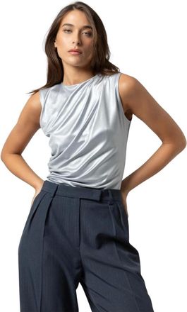 Kocca Femme, Tops, Gris, Taille: 38 FR Party Wide-Shoulder Vest Top