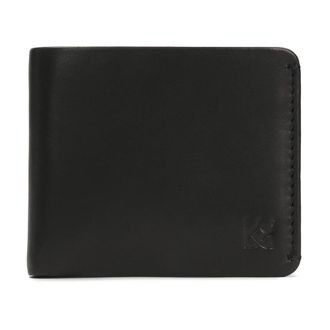 Kazar Schwarzes Lederportemonnaie mit M&uuml;nzfach - - Accessories - Herren - Schwarzk - ONE SIZE