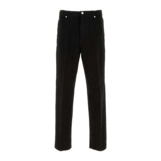 Ferragamo Schwarze Baumwollhose - - Jeans - Herren - Schwarzk - S