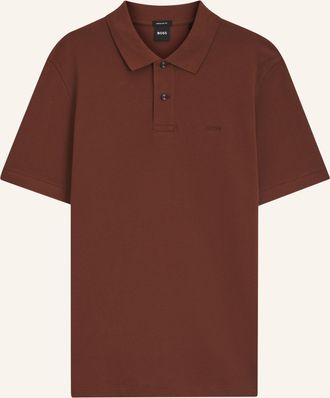 HUGO BOSS Piqu&eacute;-Poloshirt Pallas Regular Fit braun
