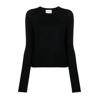 Forte_Forte Regular Crewneck Woll-Kaschmir-Pullover - - Knitwear - Damen - Schwarzk - S