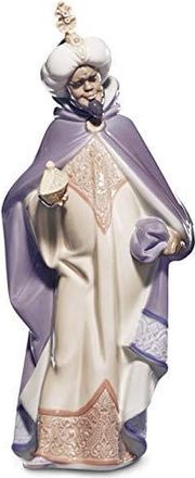 Lladro Krippenfigur Balthasar. Ii. Heilige DREI K&ouml;nige. Porzellan