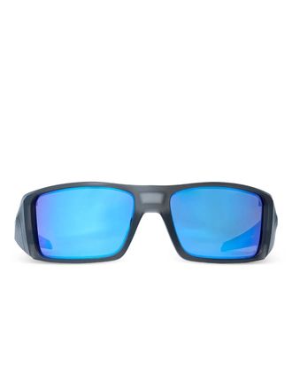 Oakley lunettes de soleil rectangulaires &agrave; logo - Noir