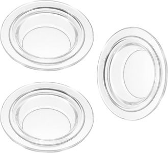 Artibetter NUOBESTY 3 St&uuml;ck Pack Duftwachsw&auml;rmer Ersatzschale aus Glas Tiefer Deckel Wiederverwendbares Wachstablett f&uuml;r Duftwachs Kompatibel mit Meisten Wachser