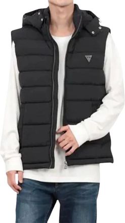 Guess Homme, Vestes, Noir, Taille: XL GJ Triangle Doudoune sans manche