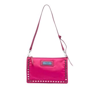 Prada Sac bandouli&egrave;re Etiquette Pre-owned - Femme - Pre-owned - Rose - Taille: ONE Size