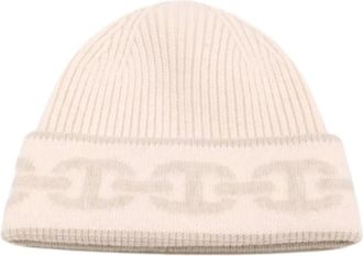 Herm&egrave;s Pre-owned Bonnet en cachemire tricot&eacute; - Femme - Pre-owned - Beige - Taille: ONE Size
