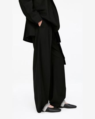 Arket Ballerina Mit Strass -Schwarz