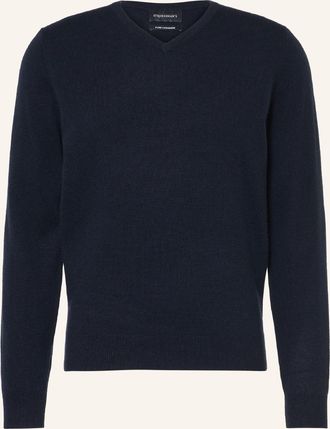Strokesman's Strokesmans Cashmere-Pullover blau