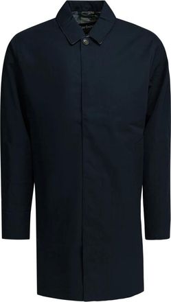 Barbour Homme, Manteaux, Bleu, Taille: S Rokig Lightweight Mac Jacket